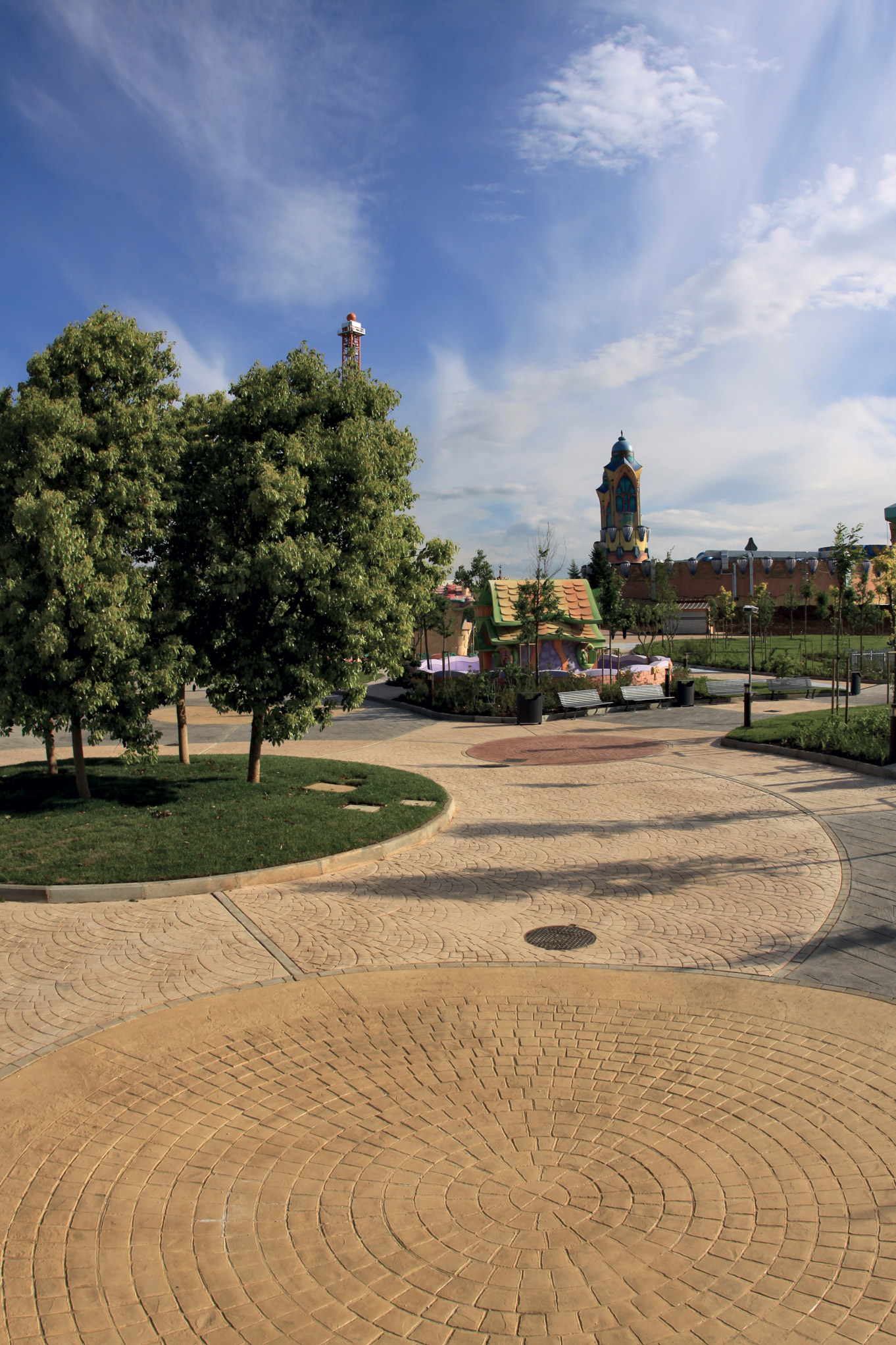 Resistant, scenographic floors and coatings for theme parks - Ideal Work