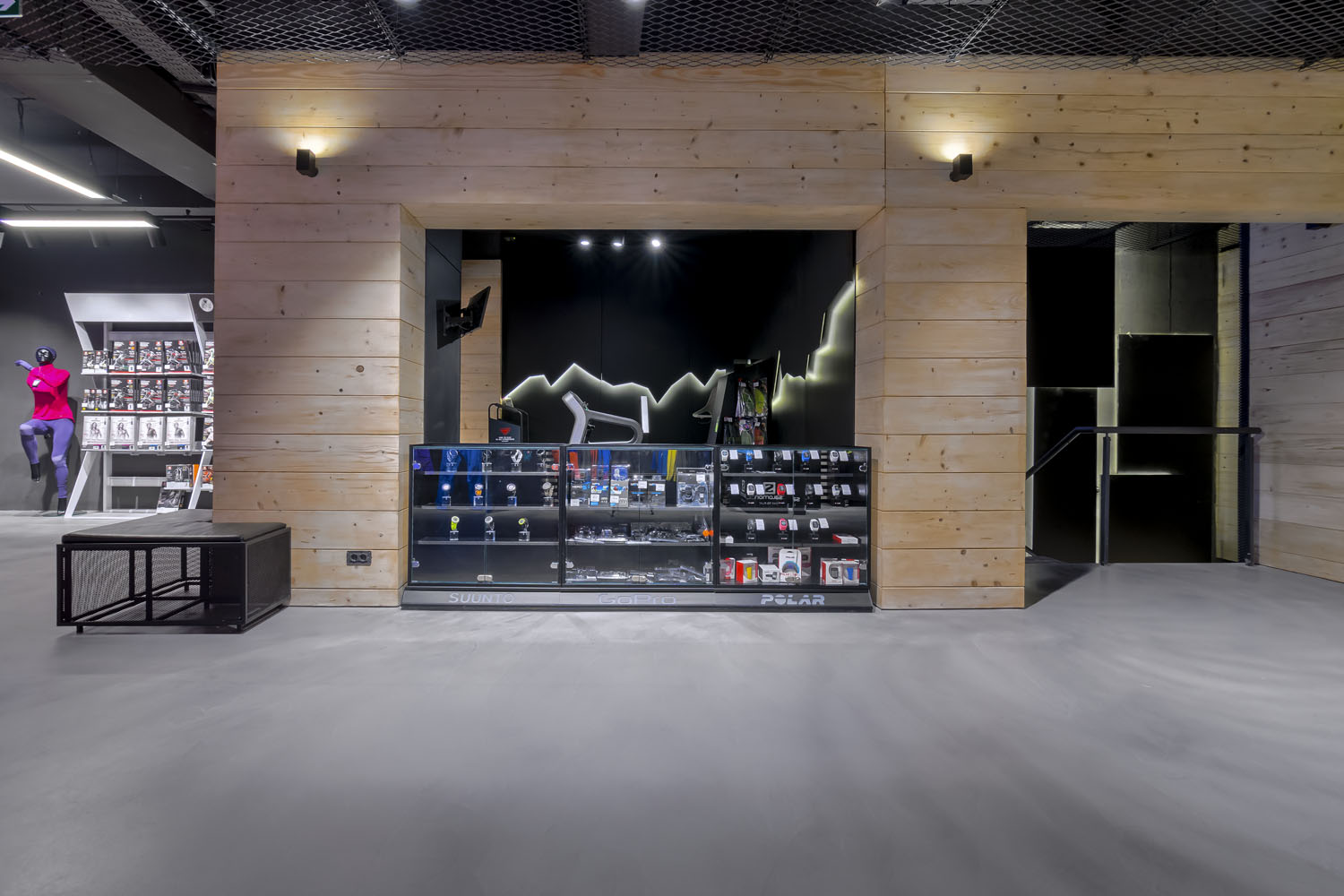 Salomon store in Bucharest - Idealwork: concrete finishes for internal ...
