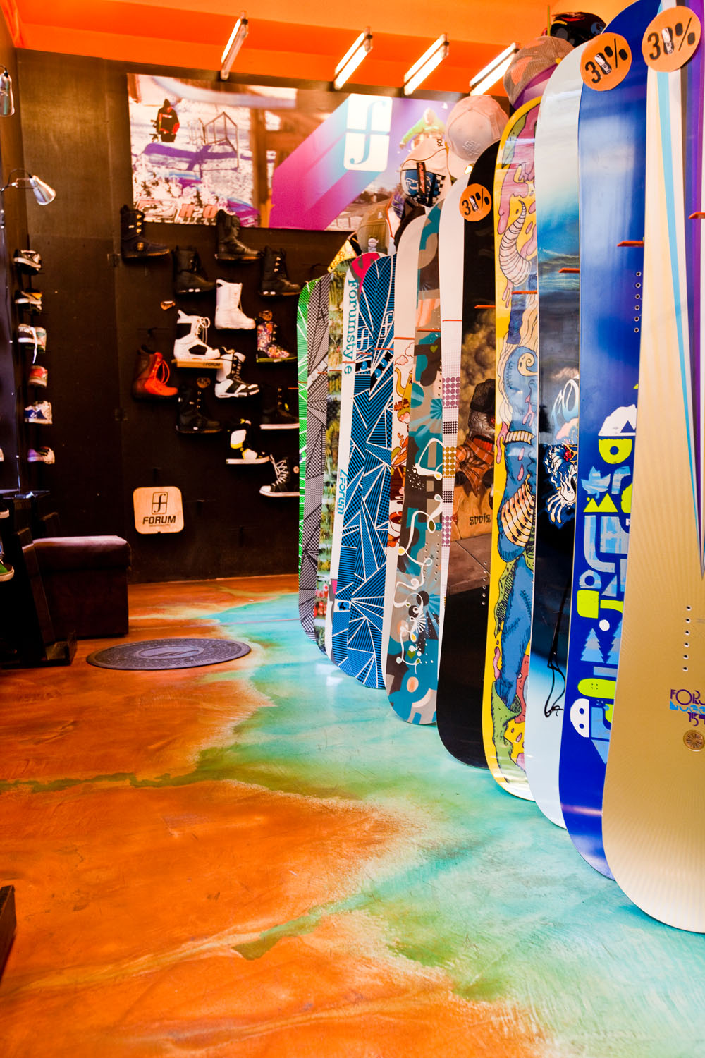 H2O Skate Shop - Idealwork: concrete finishes for internal and external use