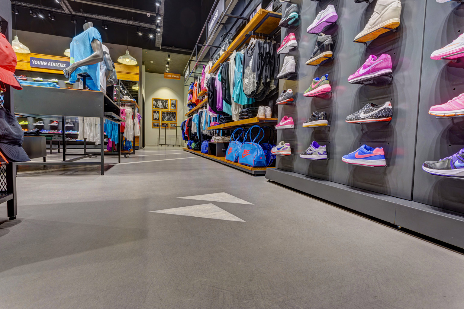 Nike Stores Romania - Idealwork: concrete finishes for internal and ...