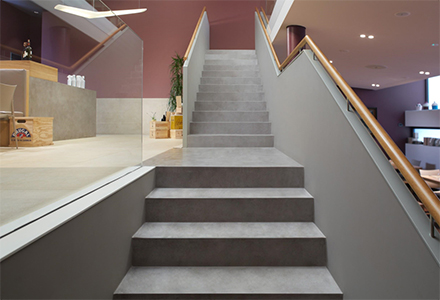 Microcement stairs - Idealwork: concrete finishes for internal and ...
